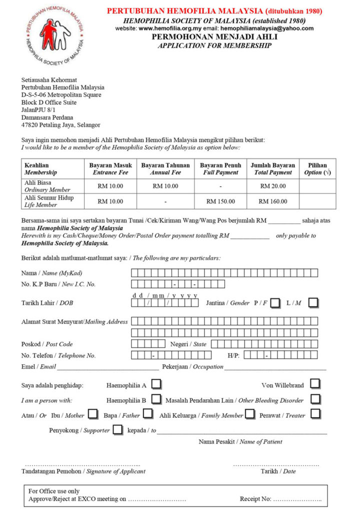 Resources - The Hemophilia Society of Malaysia